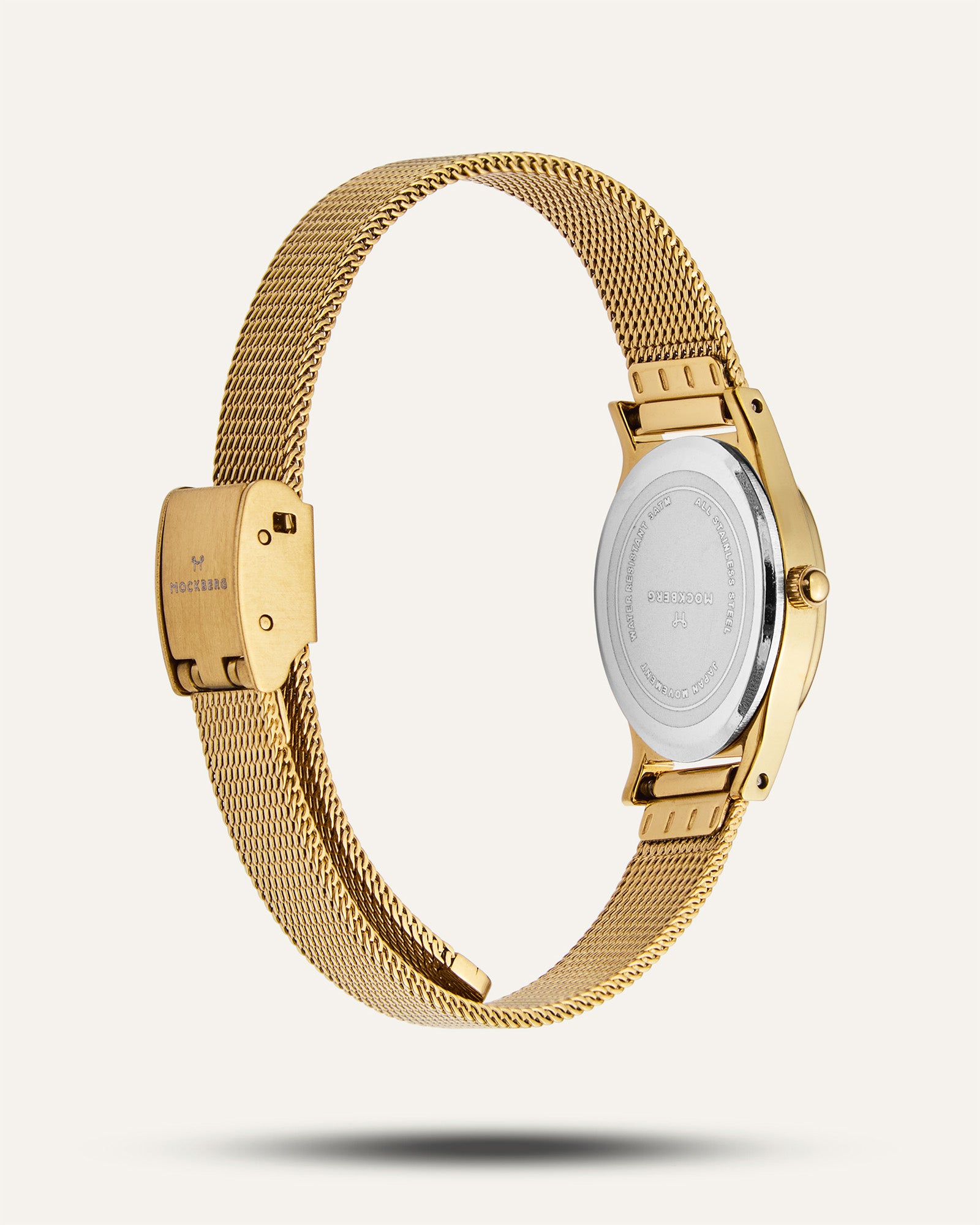 Retro Mesh Gold Watch – Mockberg