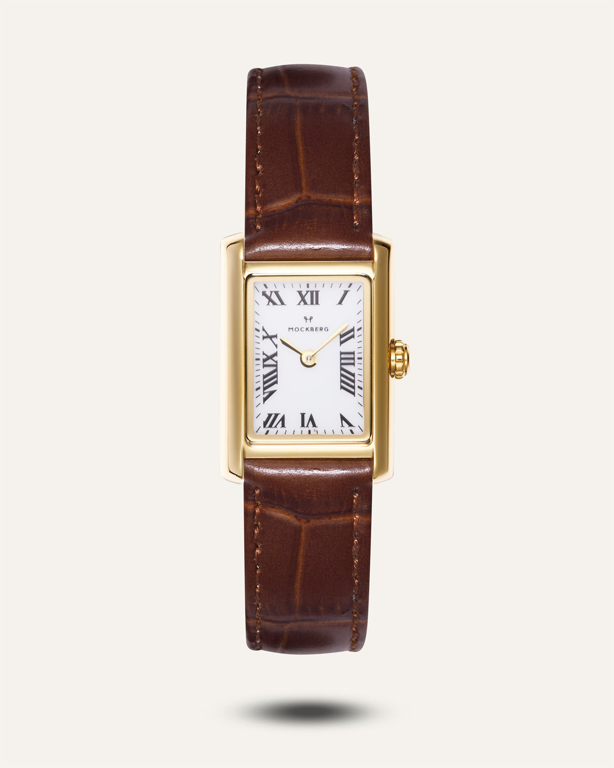 Timeless Brown Leather Gold Watch – Mockberg