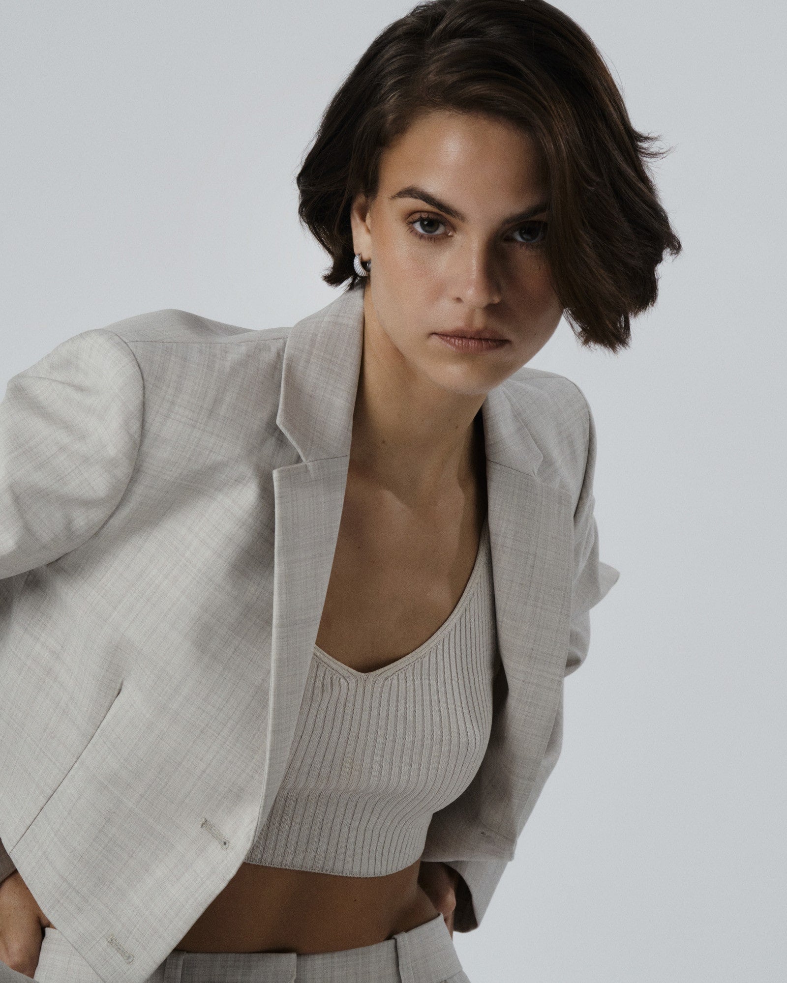Honey Silver Hoops Medium – Mockberg